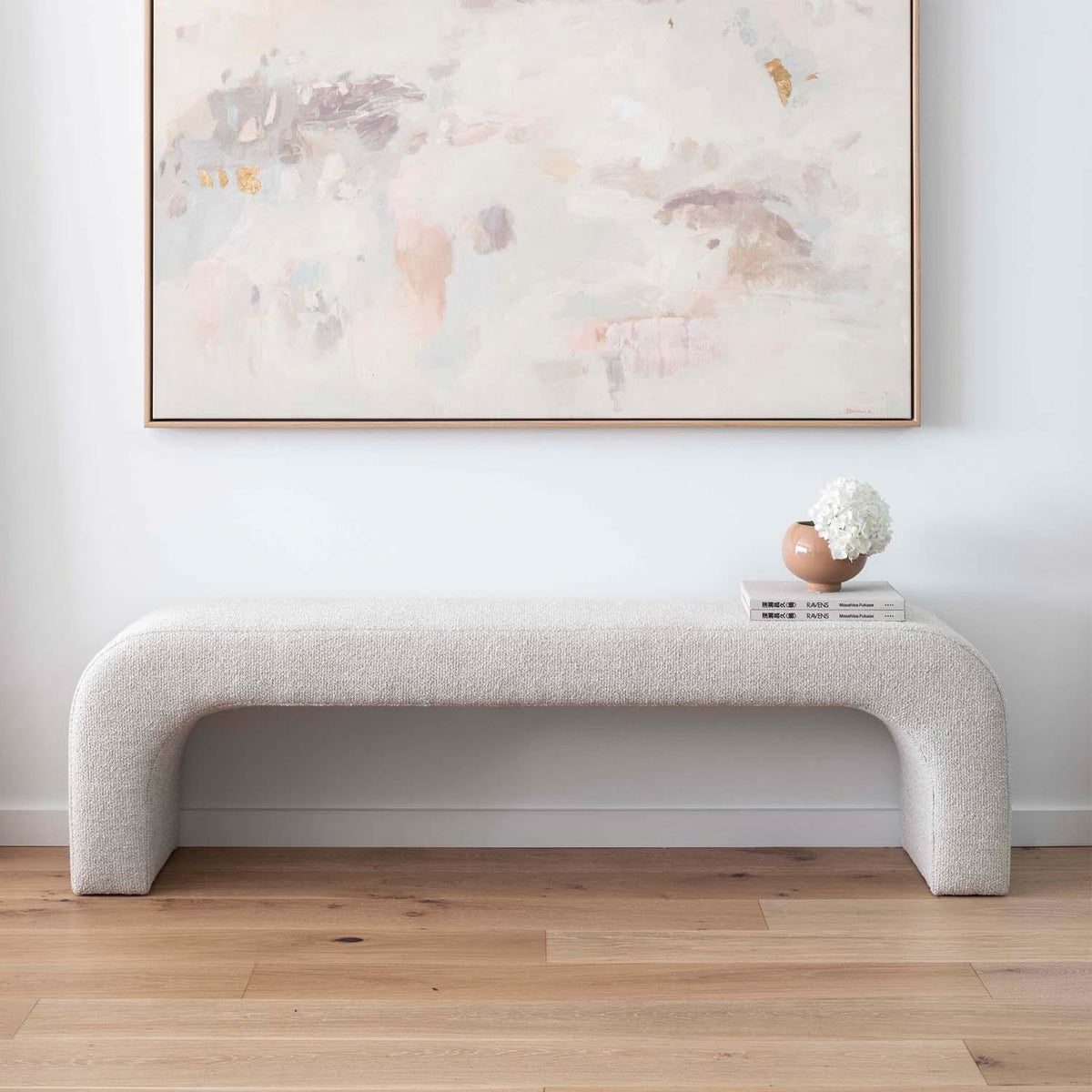 Boucle Arch Bench Ottoman – ZENN DESIGN